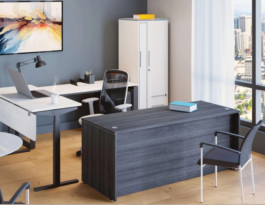Remarkable Adjustable Height Desk | COR101 - Front Desk