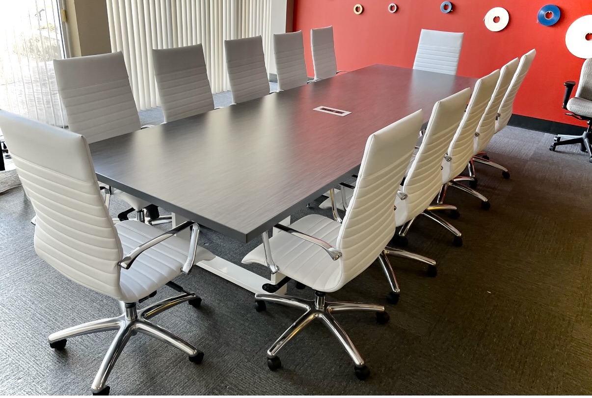 Elegant Conference Table with Metal Legs | OF201