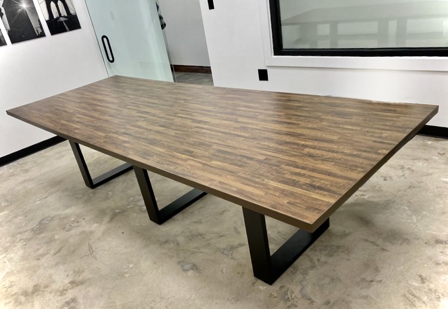 Elegant Conference Table with Metal Legs | OF201
