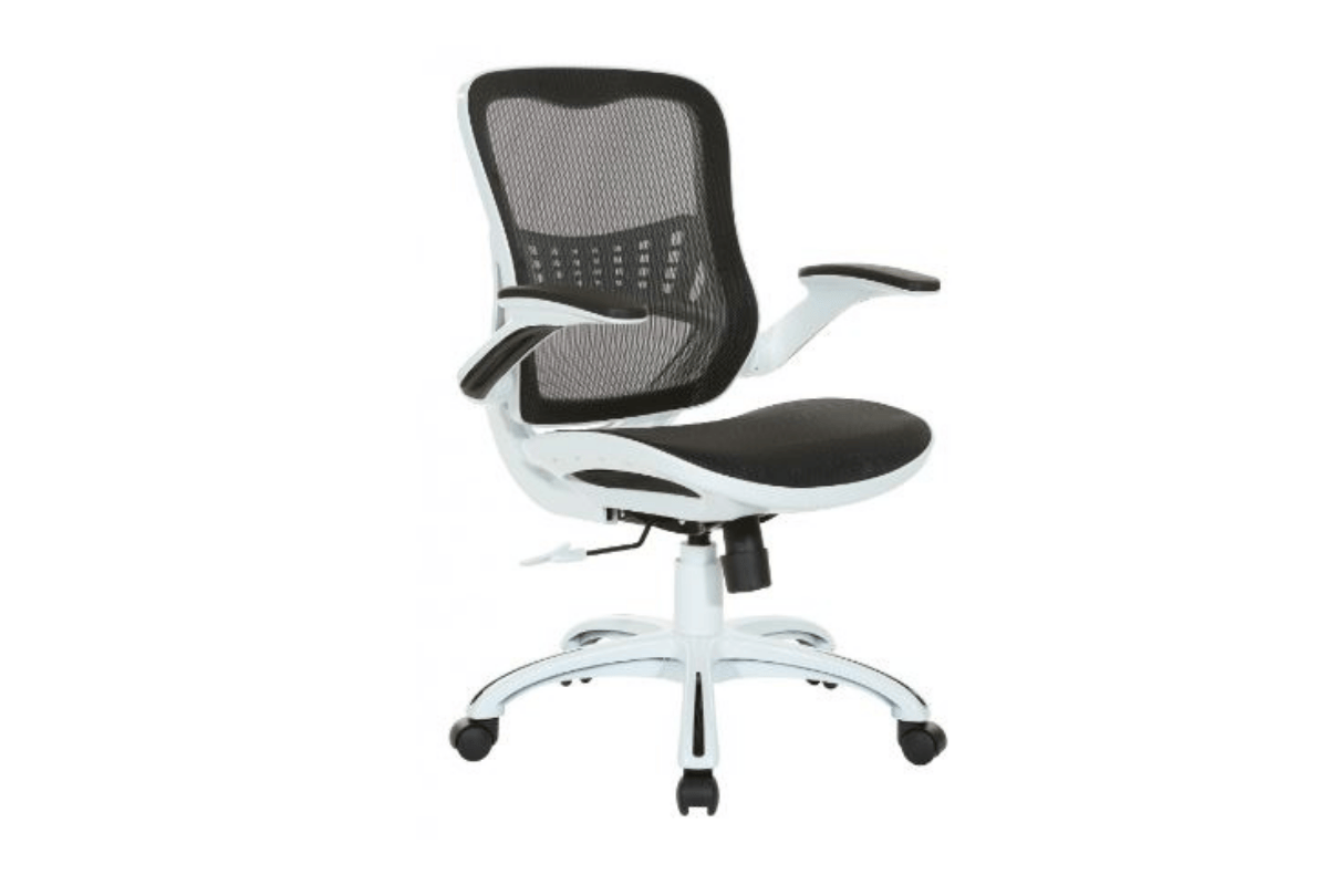 White Frame Office Chair | OS508 - Front Desk Office Furniture
