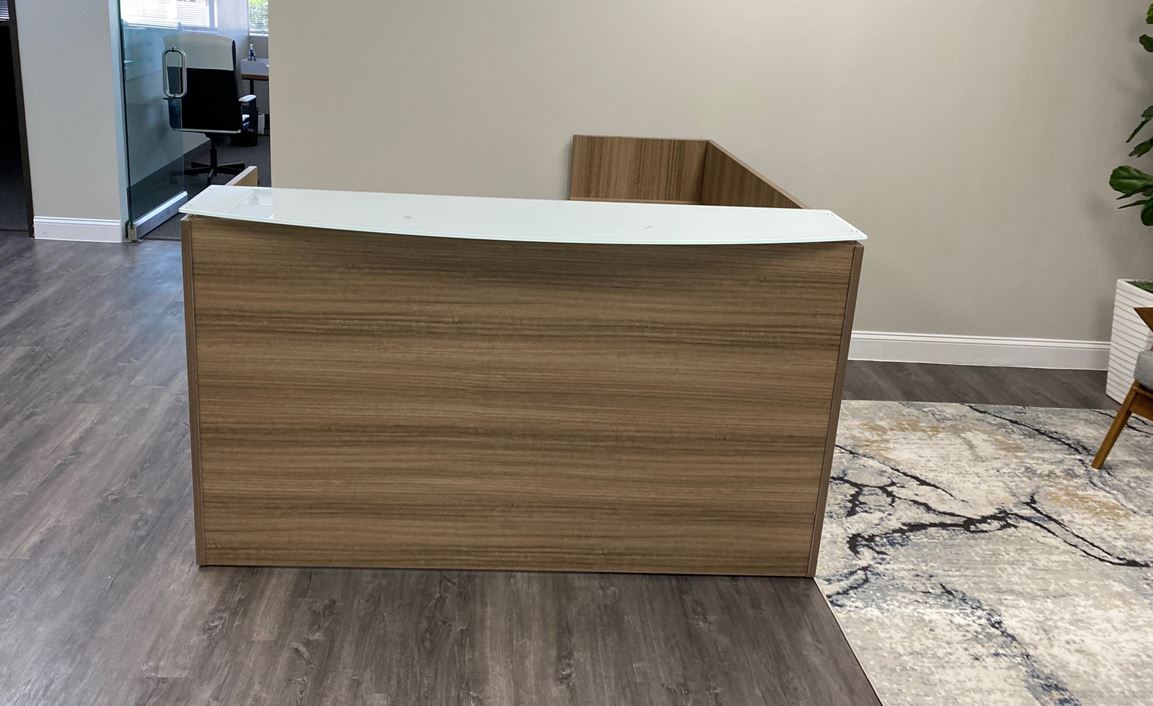 Elevate your front desk with the L Shape Reception Desk
