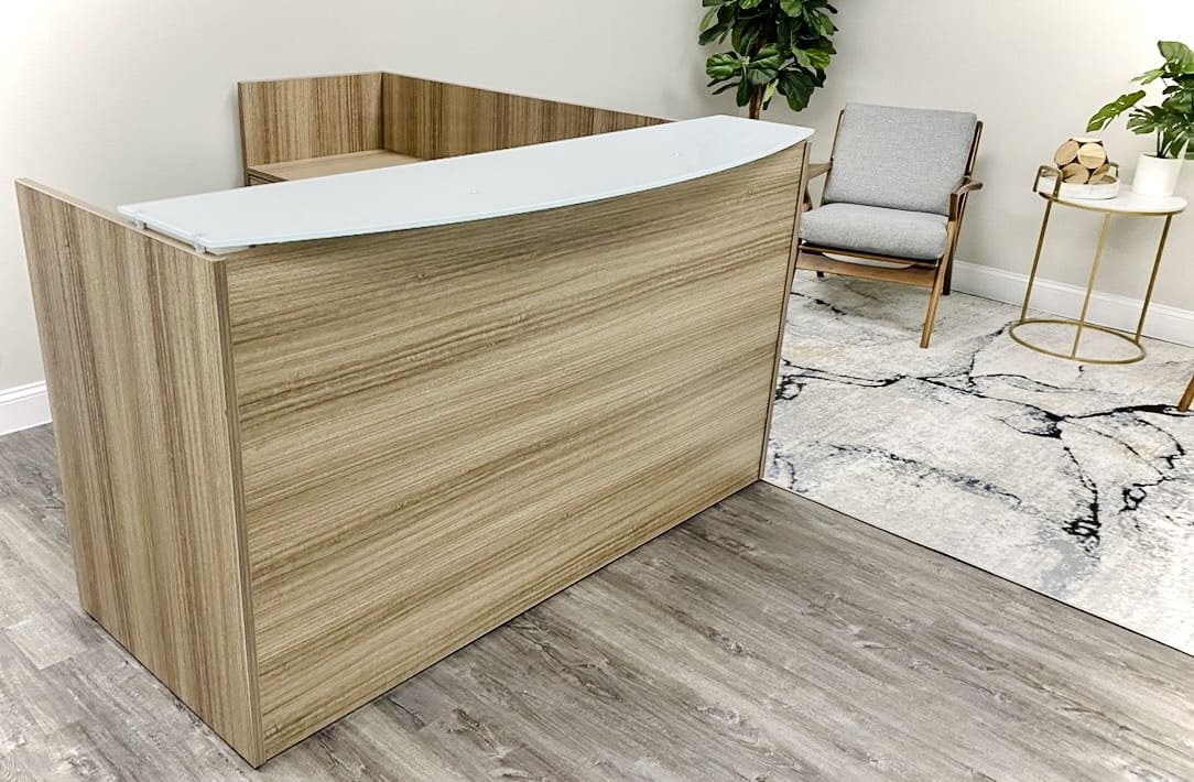 Elevate your front desk with the L Shape Reception Desk