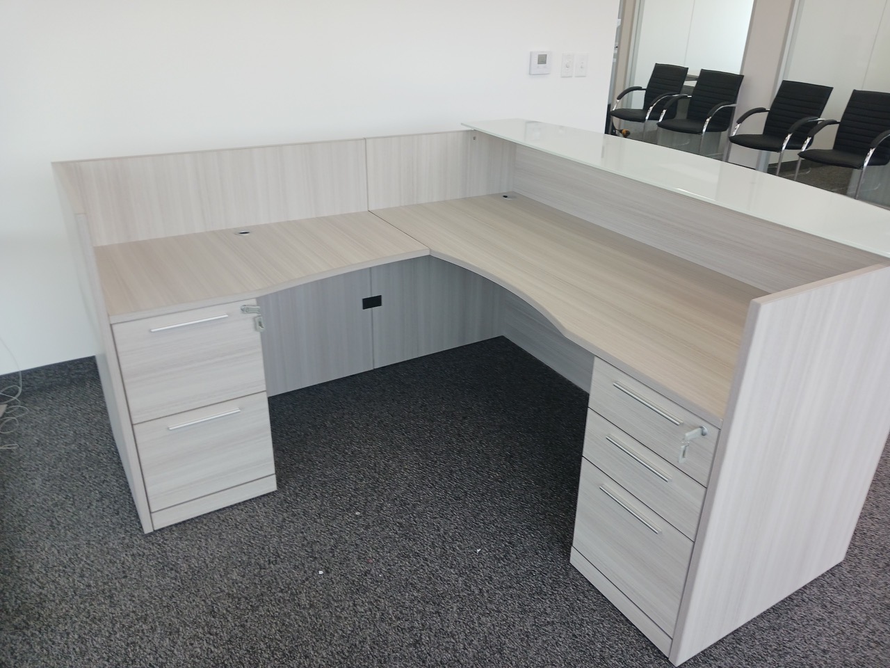 Elevate your front desk with the L Shape Reception Desk