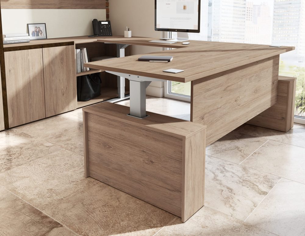 Height Adjustable Desks | LO101 | Front Desk Office Furniture